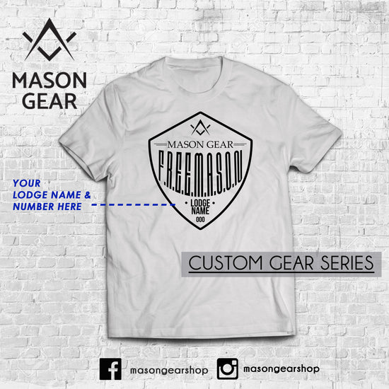 SHIELD t-shirt design -Print your Lodge name and number – Mason Gear Shop