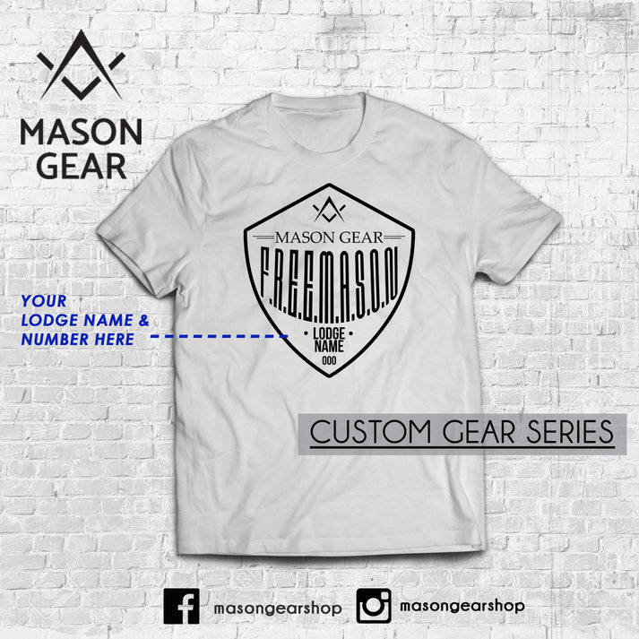 SHIELD t-shirt design -Print your Lodge name and number – Mason Gear Shop